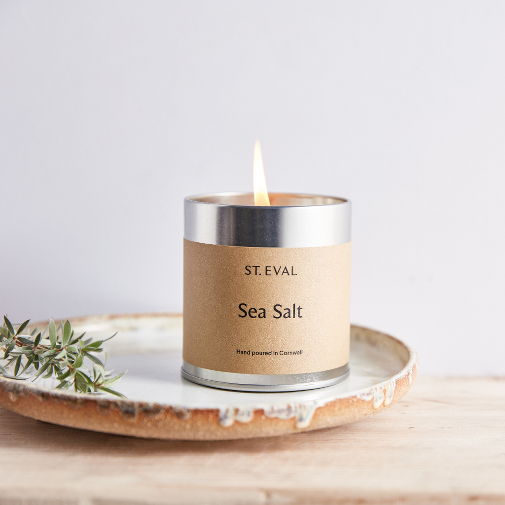 Sea Salt Scented Tin Candle – ST. EVAL