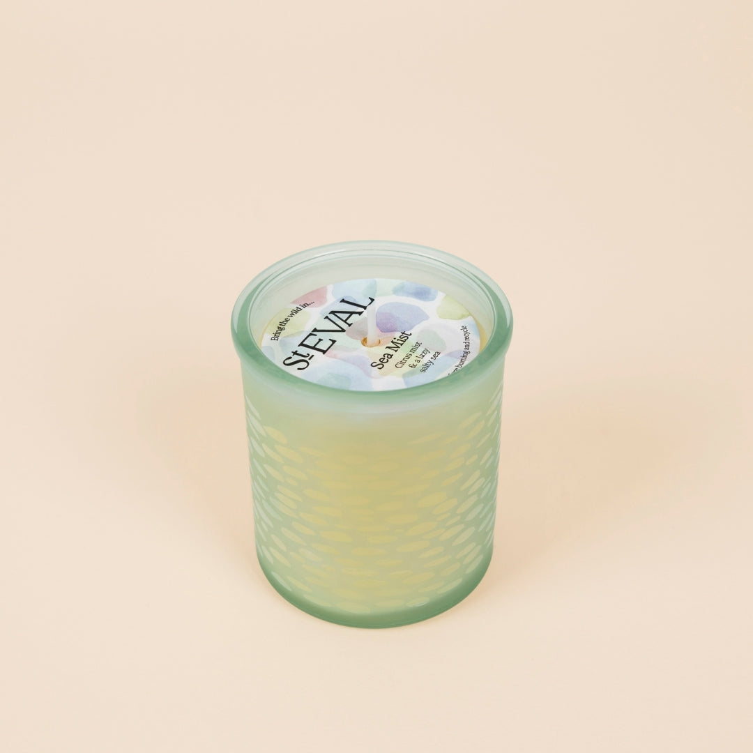 Sea Mist, Beachcombing Glass Candle– St Eval
