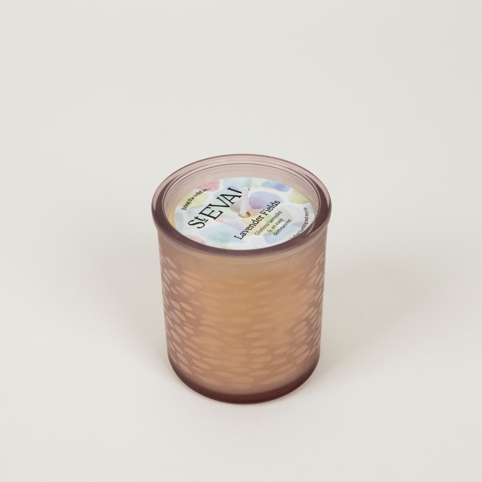 Lavender Fields, Beachcombing Glass Candle – ST. EVAL
